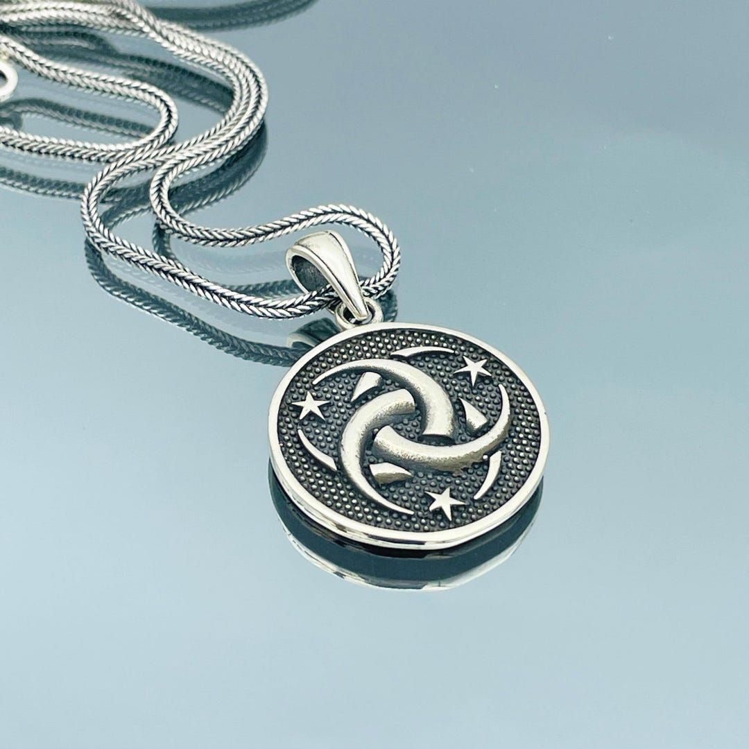 Ottoman Symbol Silver Pendant, Symbol Silver Necklace, 925 Sterling ...