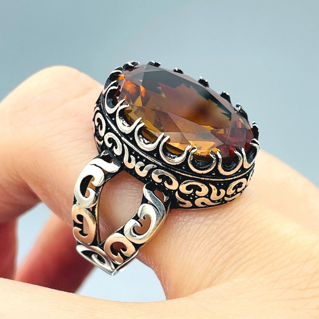 Zultanite Stone Ring Mens, Color Changing Stone Ring, 925 Sterling ...
