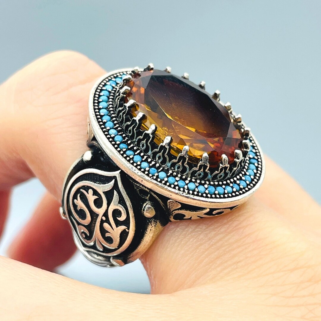 Zultanite Stone Ring Mens, Color Changing Stone Ring, 925 Sterling ...
