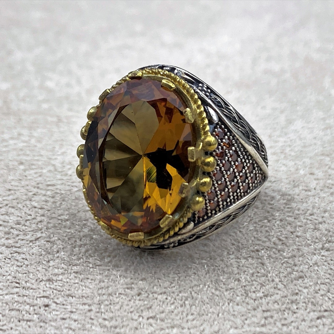Mens Zultanite Stone Silver Ring, Sultanite Stone Silver Ring, 925 ...