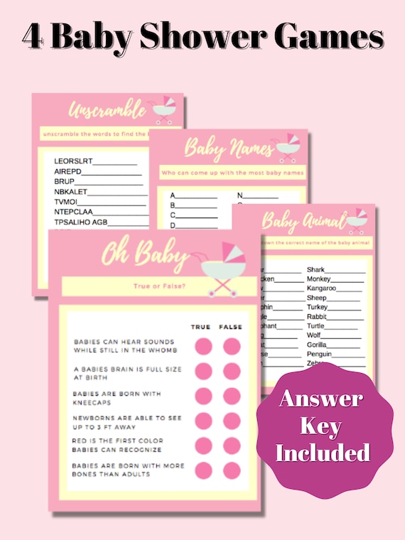 Free Printable Baby Shower Games For Girls