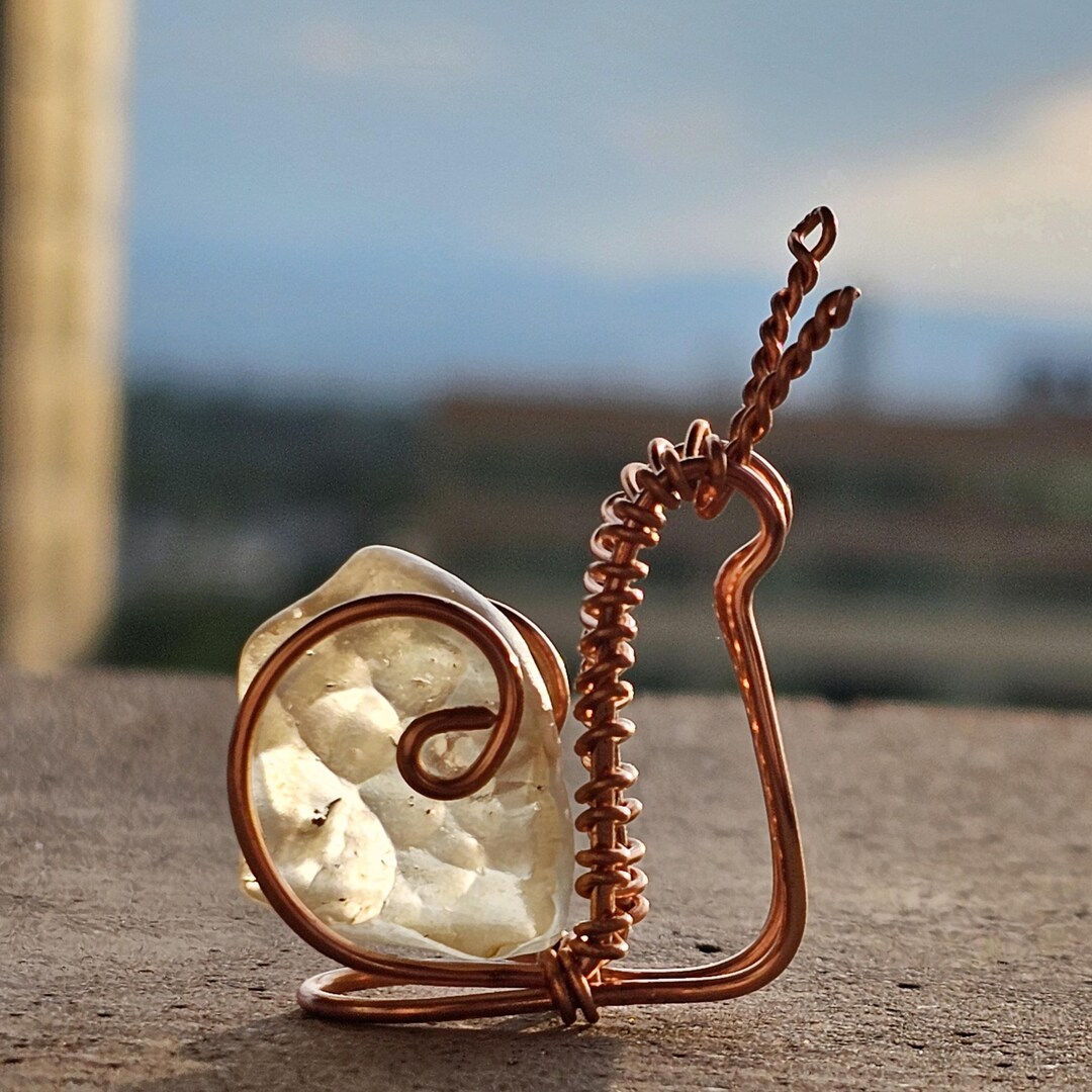 Space Crystal Snail | Wire Wrapped Crystal |snail Decoration ...