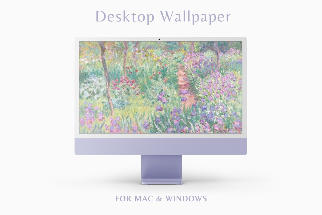 Imac Desktop Background Mac Wallpaper Purple Mac Desktop - Etsy UK
