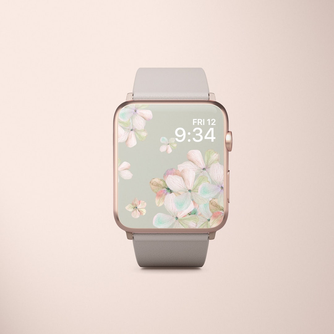 Apple Watch Wallpaper Hydrangea Apple Watch Face Fall Fall - Etsy