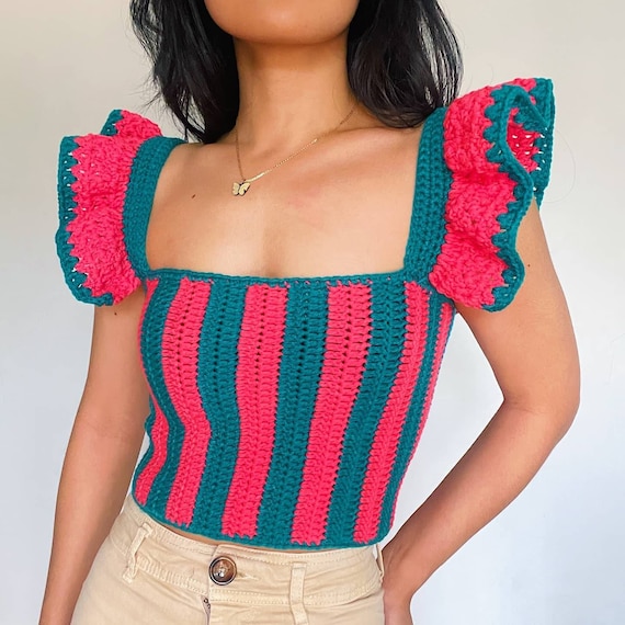 Crochet Top Pattern:lilia Top Pattern - Etsy
