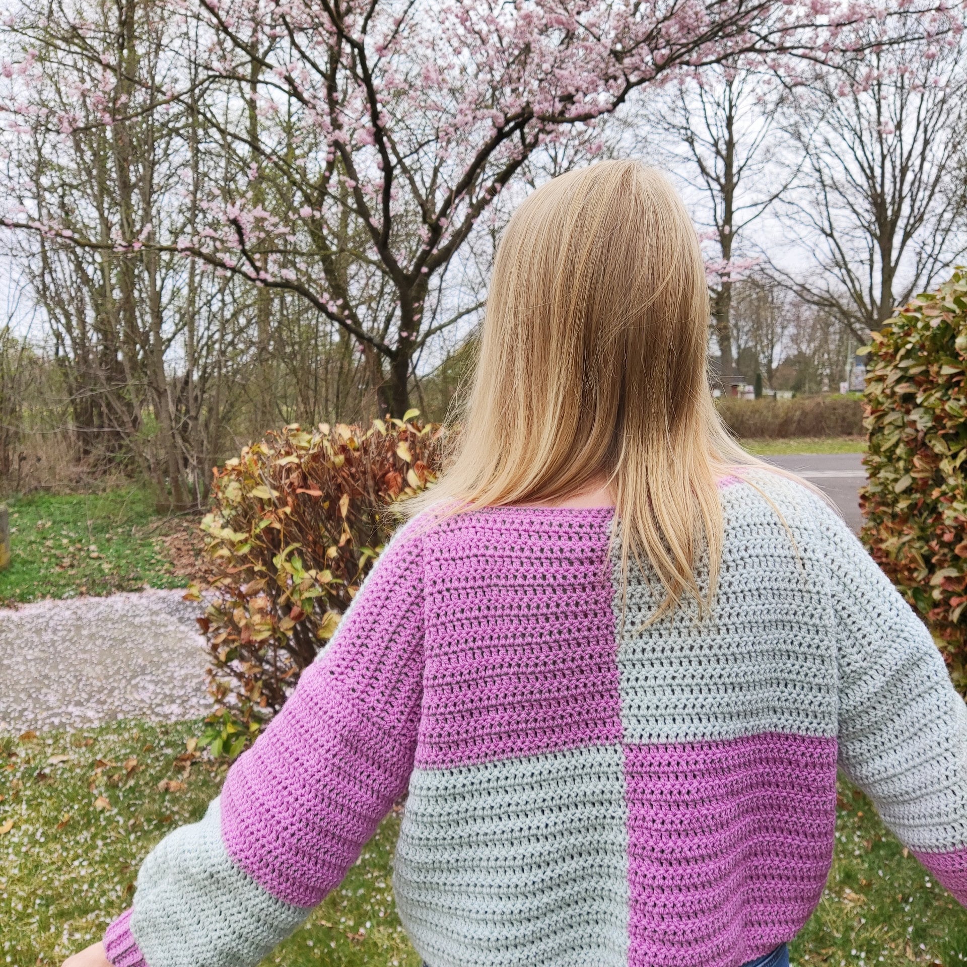 Cropped Color Block Crochet Sweater Pattern - Etsy UK