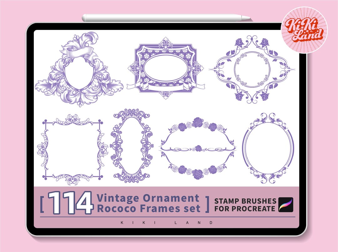 114 Vintage Luxury Ornament Frame Stamps / Rococo&baroque Gorgeous ...