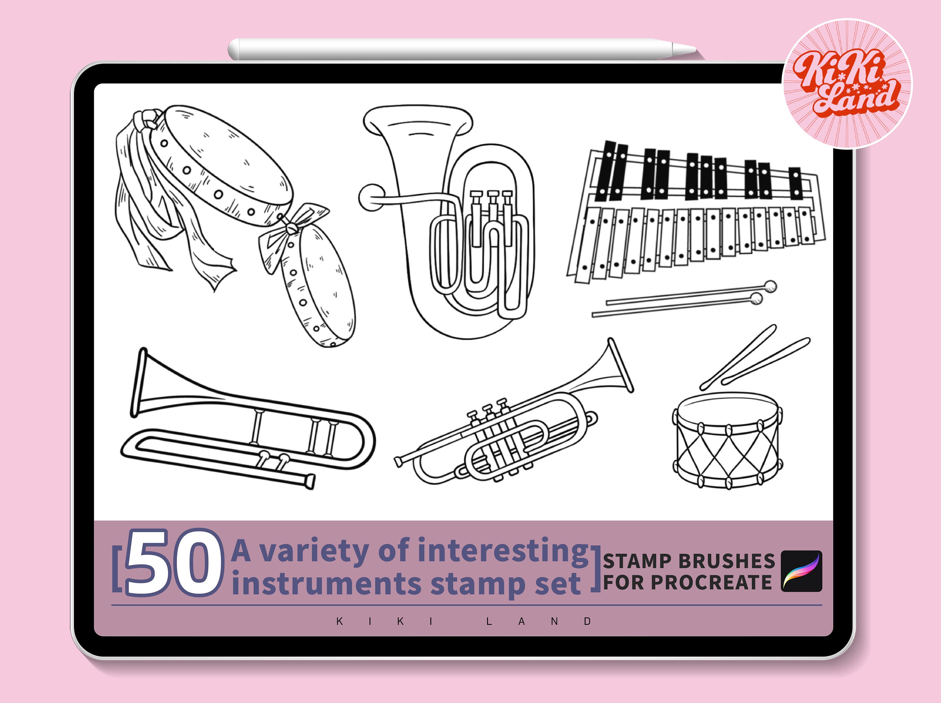 Brass Family Instruments Coloring Pages