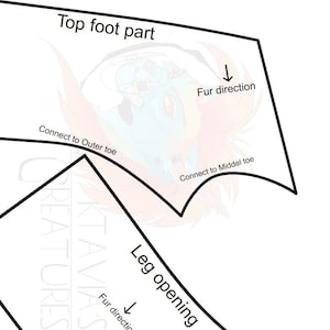 Indoor Fursuit Feet Paws Pattern - DIGITAL PDF DOWNLOAD - - Etsy