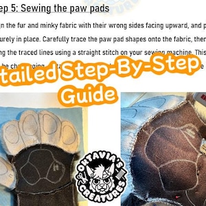 5 Fingered Slim Hand Paws Sewing Pattern (PDF DOWNLOAD) - Etsy