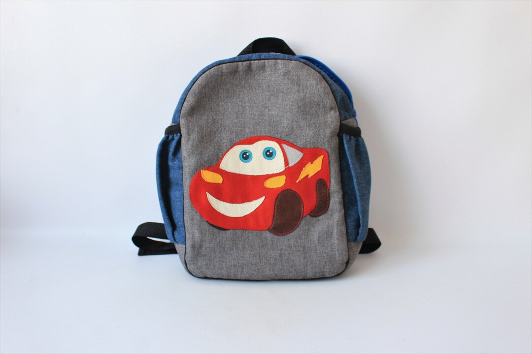 Red Car Backpack for Toddler Boy Handmade Kindergarten Bag - Etsy