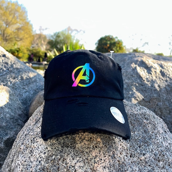 Avengers Dad Hat/baseball Cap Reflective Holographic Vinyl | Etsy