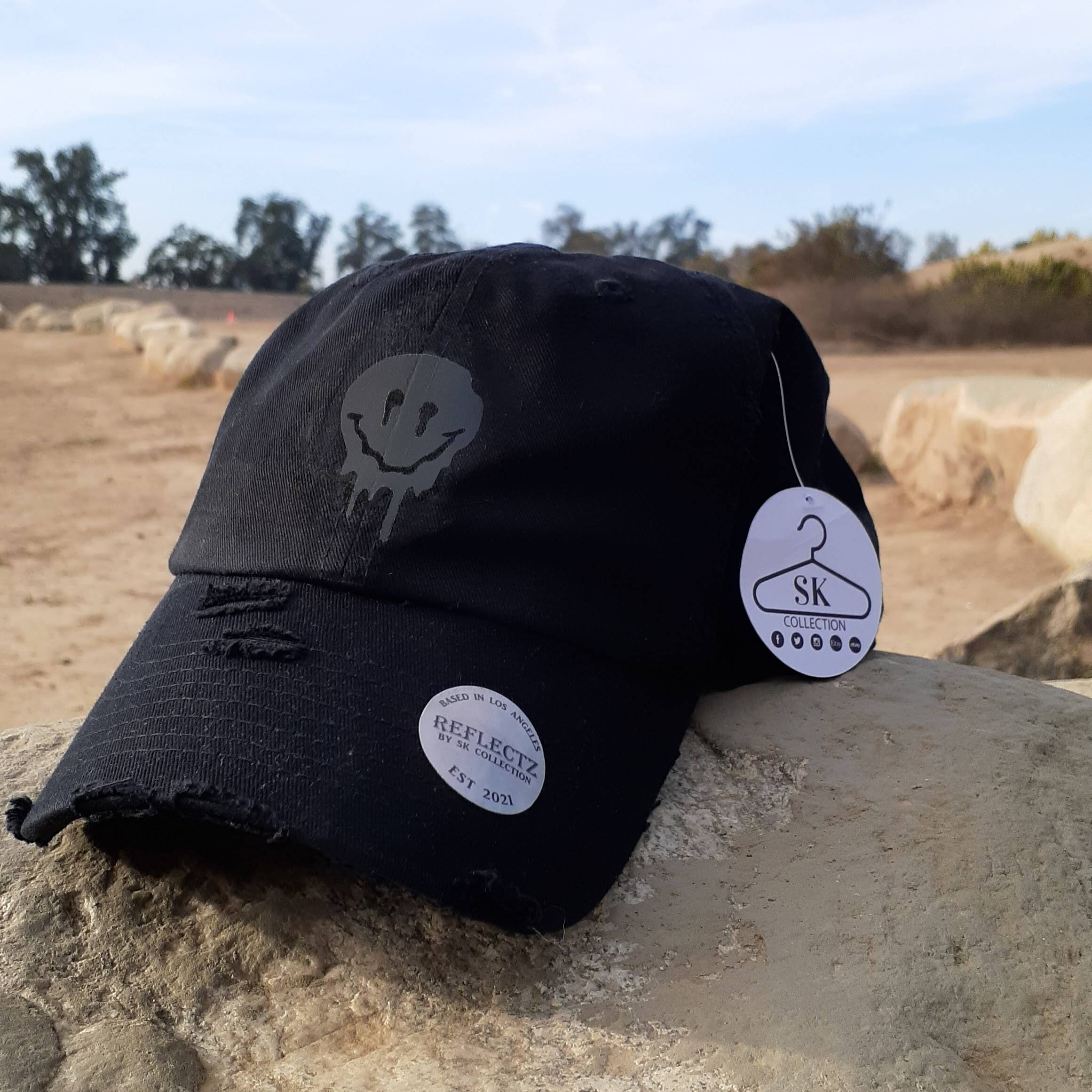 Dripping Face - Dad Hat/baseball Cap - Reflective Holographic Vinyl ...