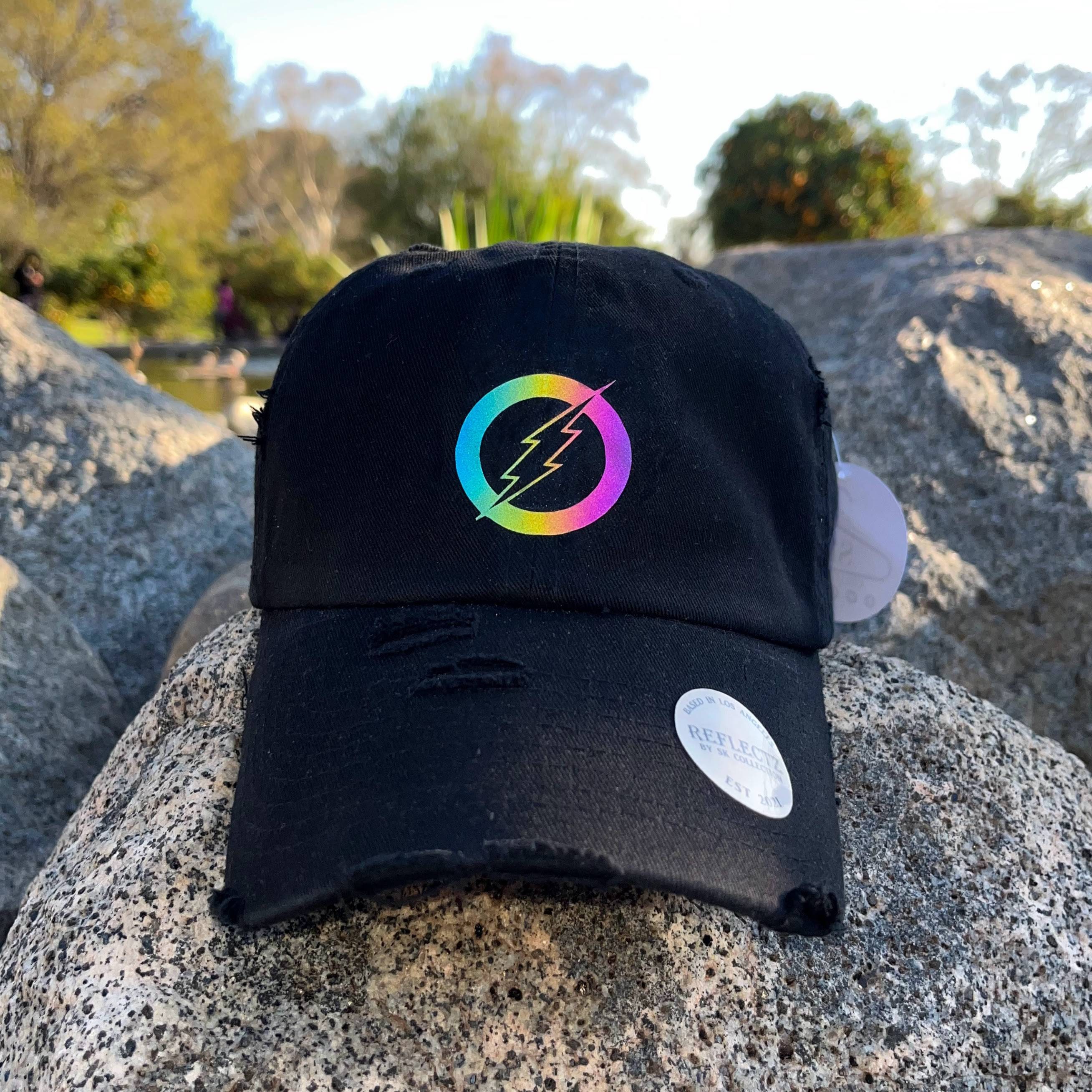 The Flash Dad Hat/baseball Cap Reflective Holographic Vinyl Vintage ...