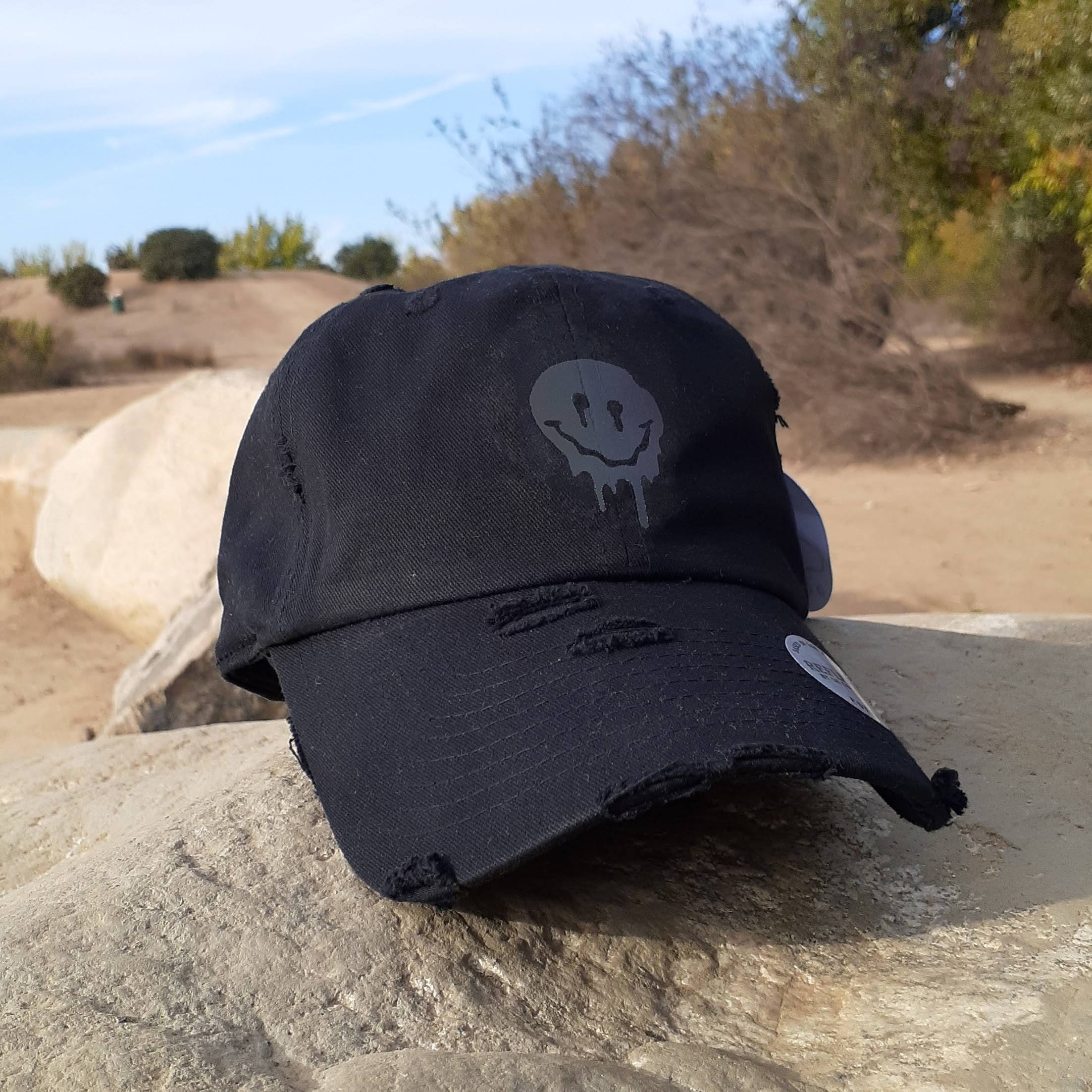 Dripping Face - Dad Hat/baseball Cap - Reflective Holographic Vinyl ...