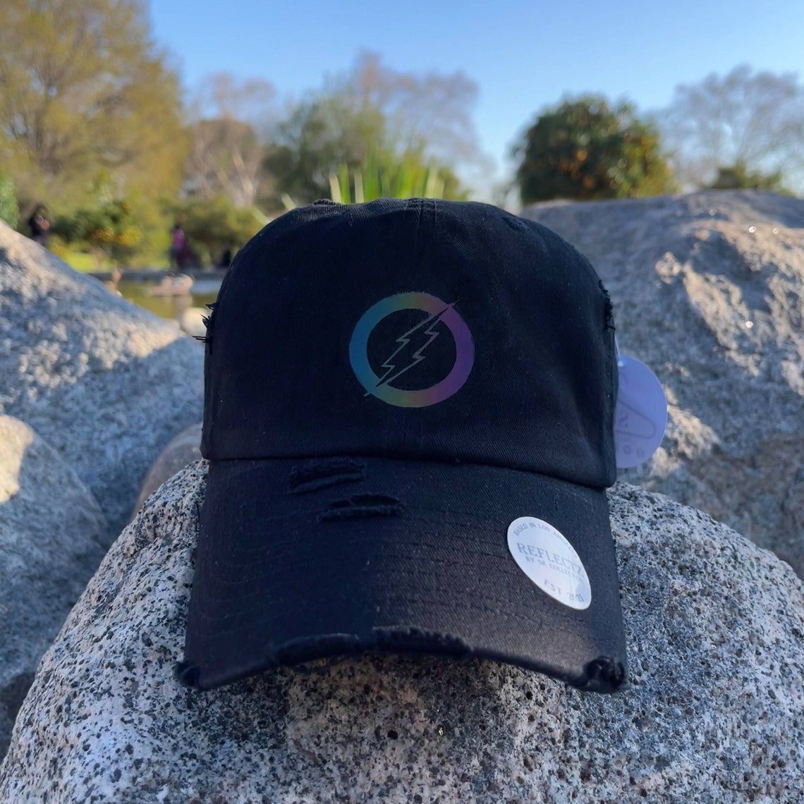 The Flash Dad Hat/baseball Cap Reflective Holographic Vinyl Vintage ...