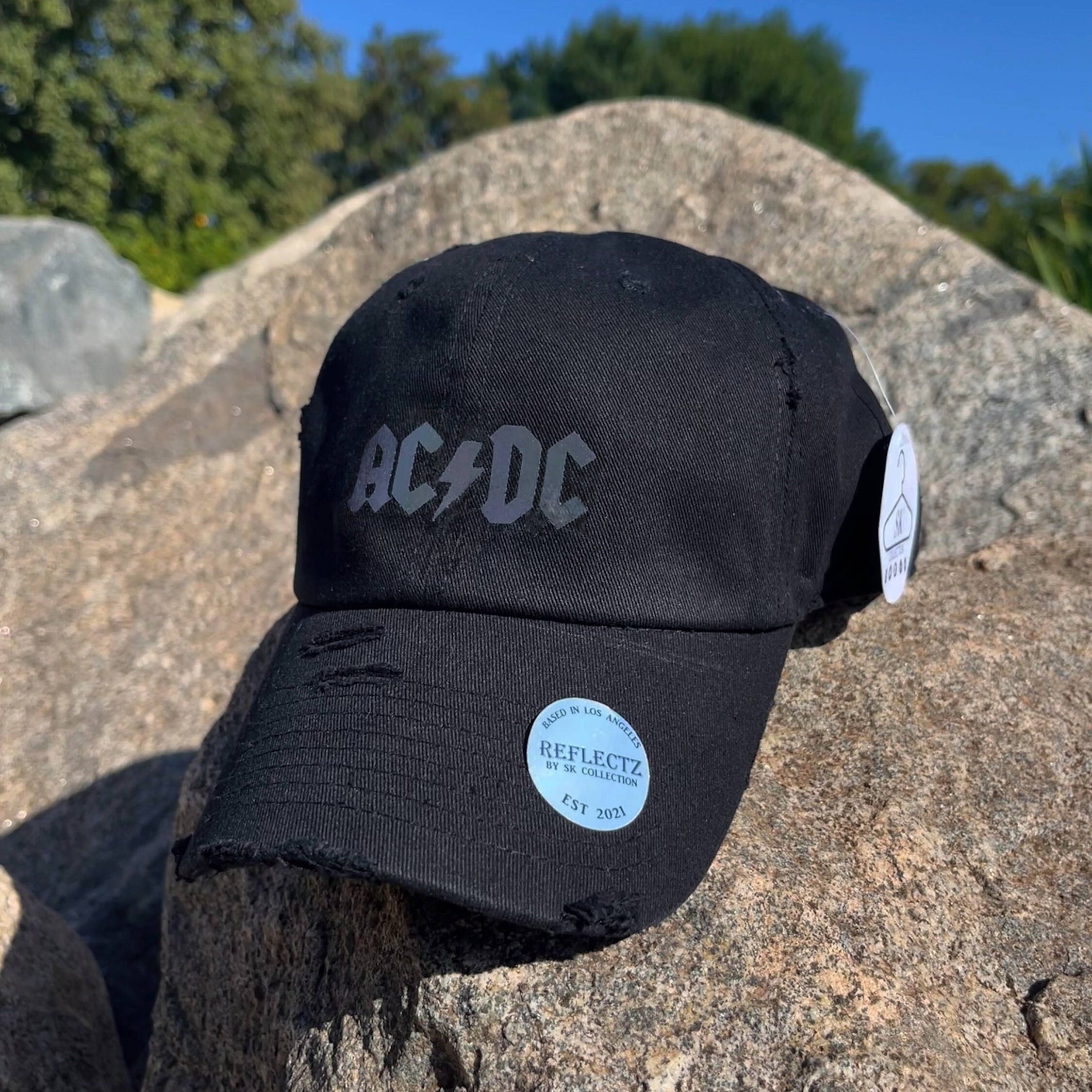 ACDC - Dad Hat/baseball Cap - Reflective Holographic Vinyl - Vintage ...