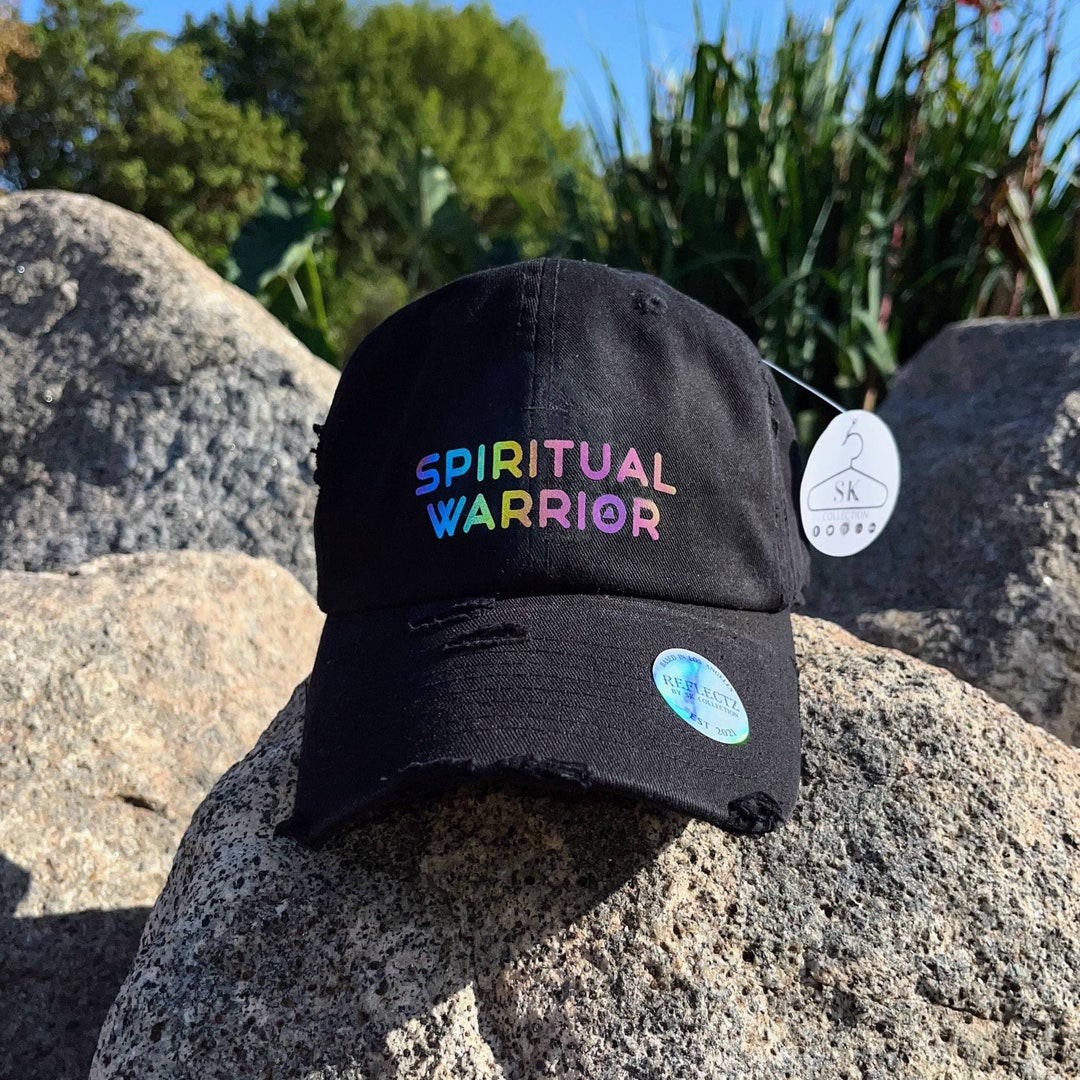 Spiritual Warrior - Dad Hat/baseball Cap - Reflective Holographic Vinyl ...
