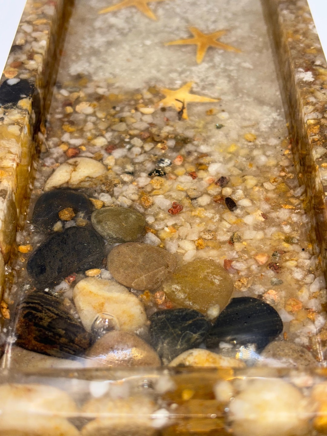 Handmade Coastal Resin Tray, Shells, Starfish, Beach Decor - Etsy