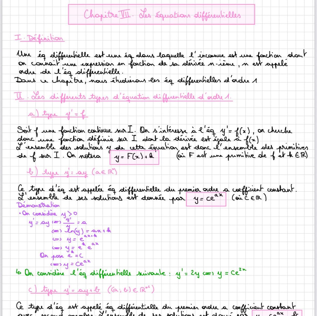 Terminal Differential Equations Course - Etsy