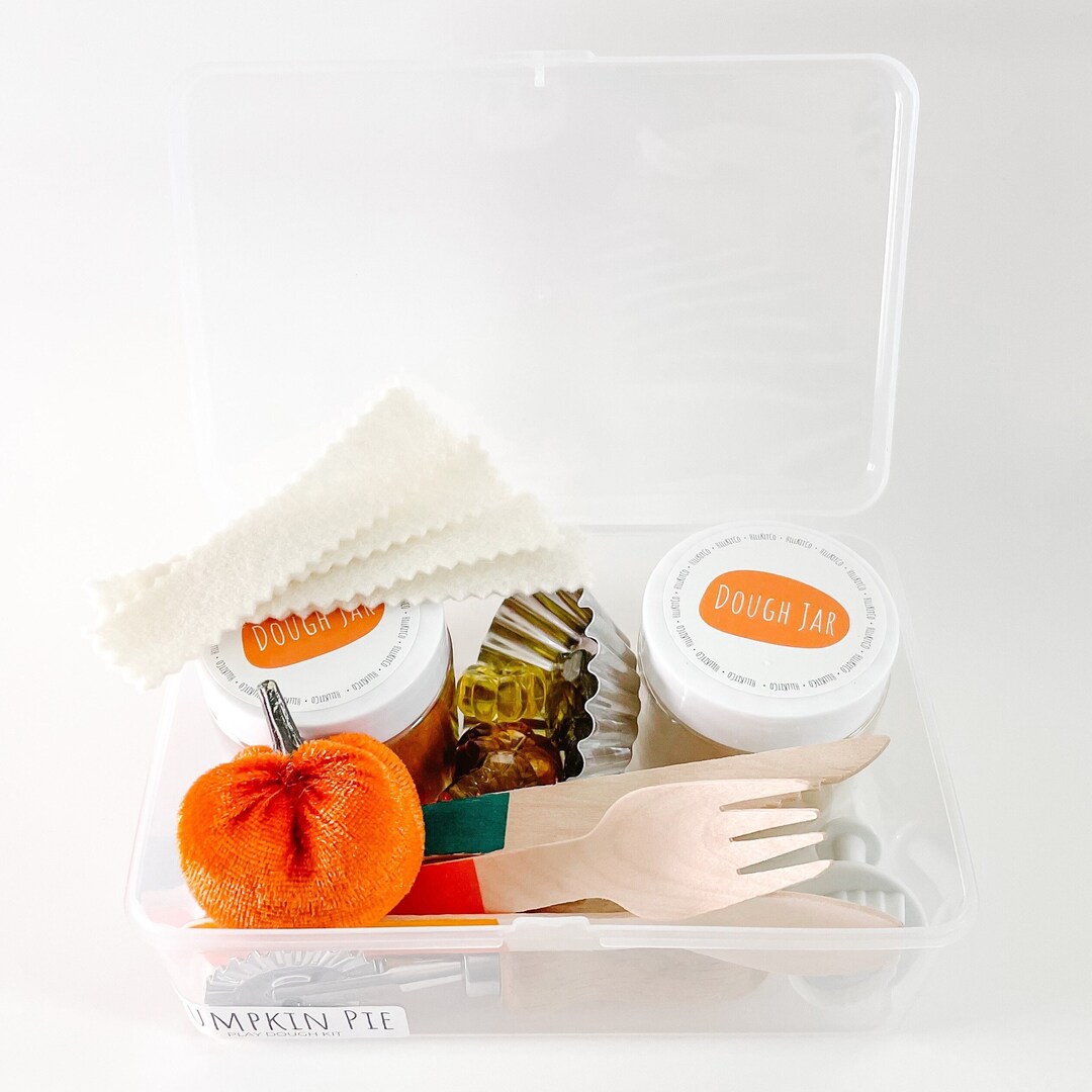 Pumpkin Pie Play Dough Kit Thanksgiving Sensory Kit Pumpkin Pie Play ...