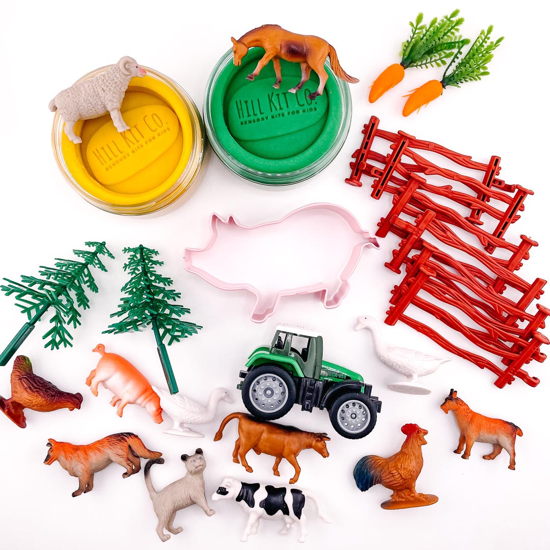 Farm Play Dough Kit | Fun on the Farm for Kids! - Etsy