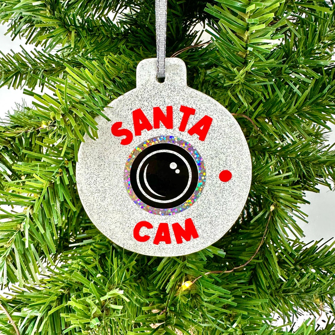 Santa Cam Bauble Santa Camera Tree Decoration Christmas Ornament Santa ...