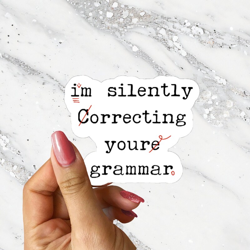 Funny Grammar Card - Etsy