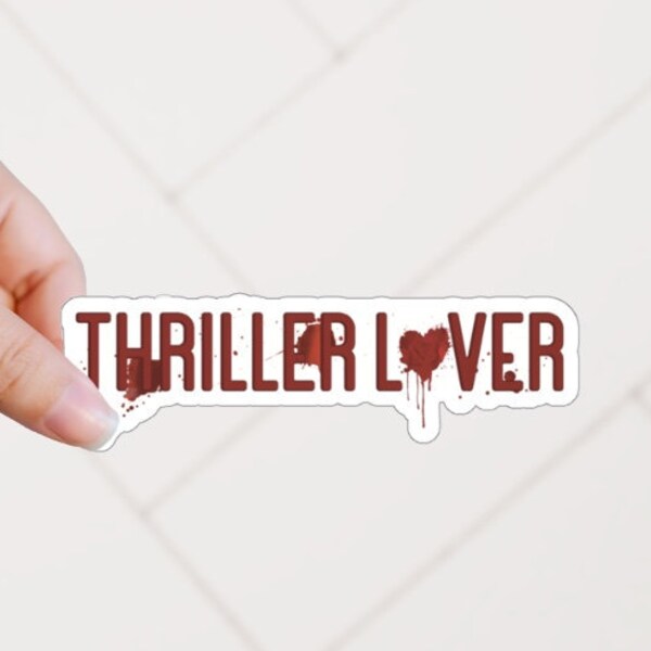 Thriller Book Sticker - Etsy