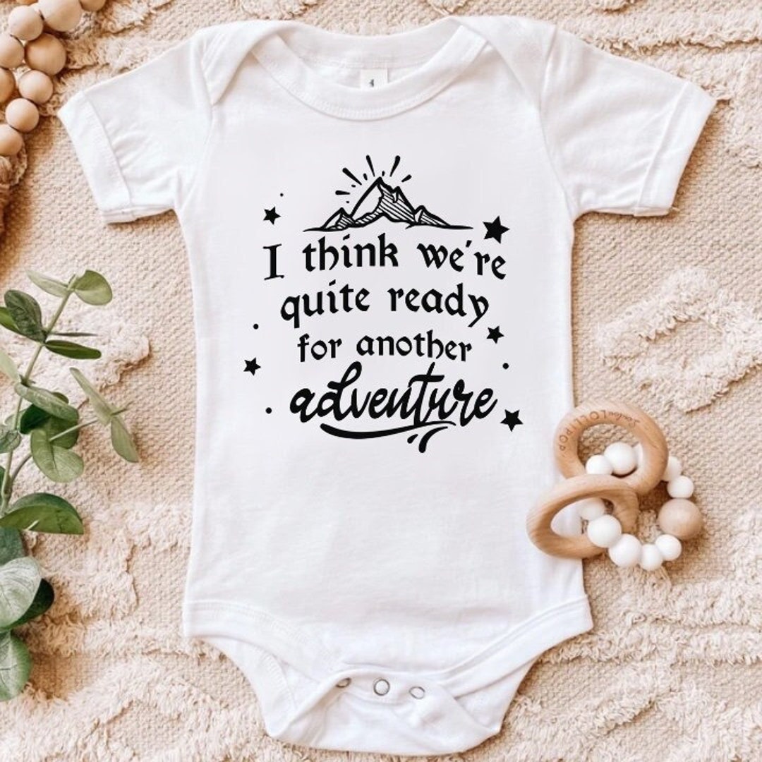 Another Adventure Baby Announcement Bodysuit for Reader Literary Baby ...