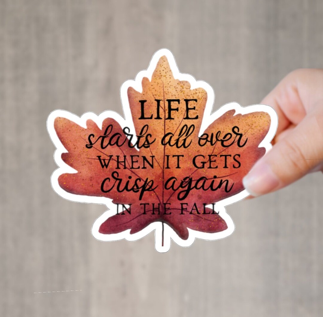 In the Fall Autumn Blessed Reader Bookish Leaf Sticker Book Cart Fall ...