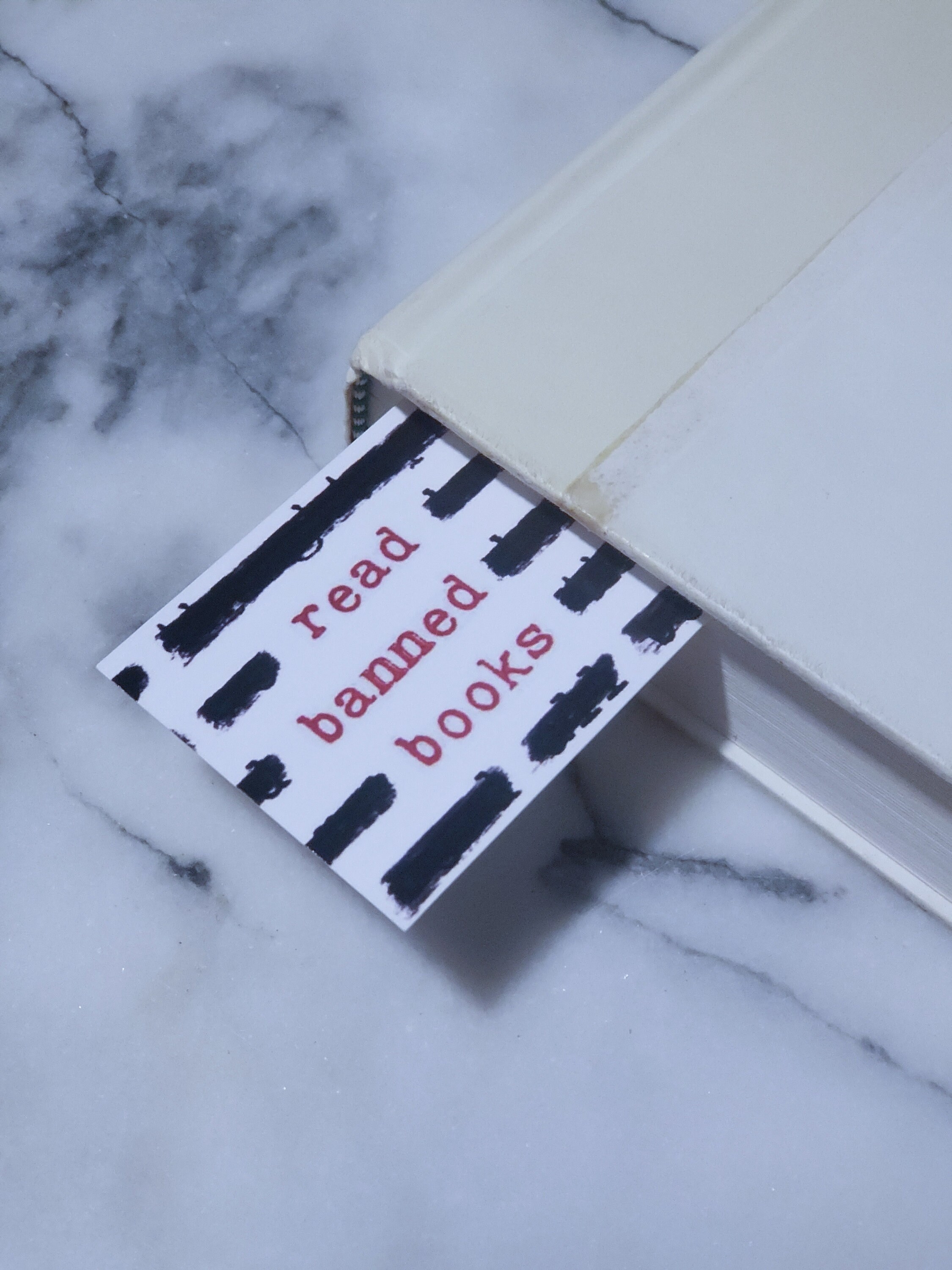 Read Banned Books Bookmark Anti Censorship Librarian Gift for Readers ...