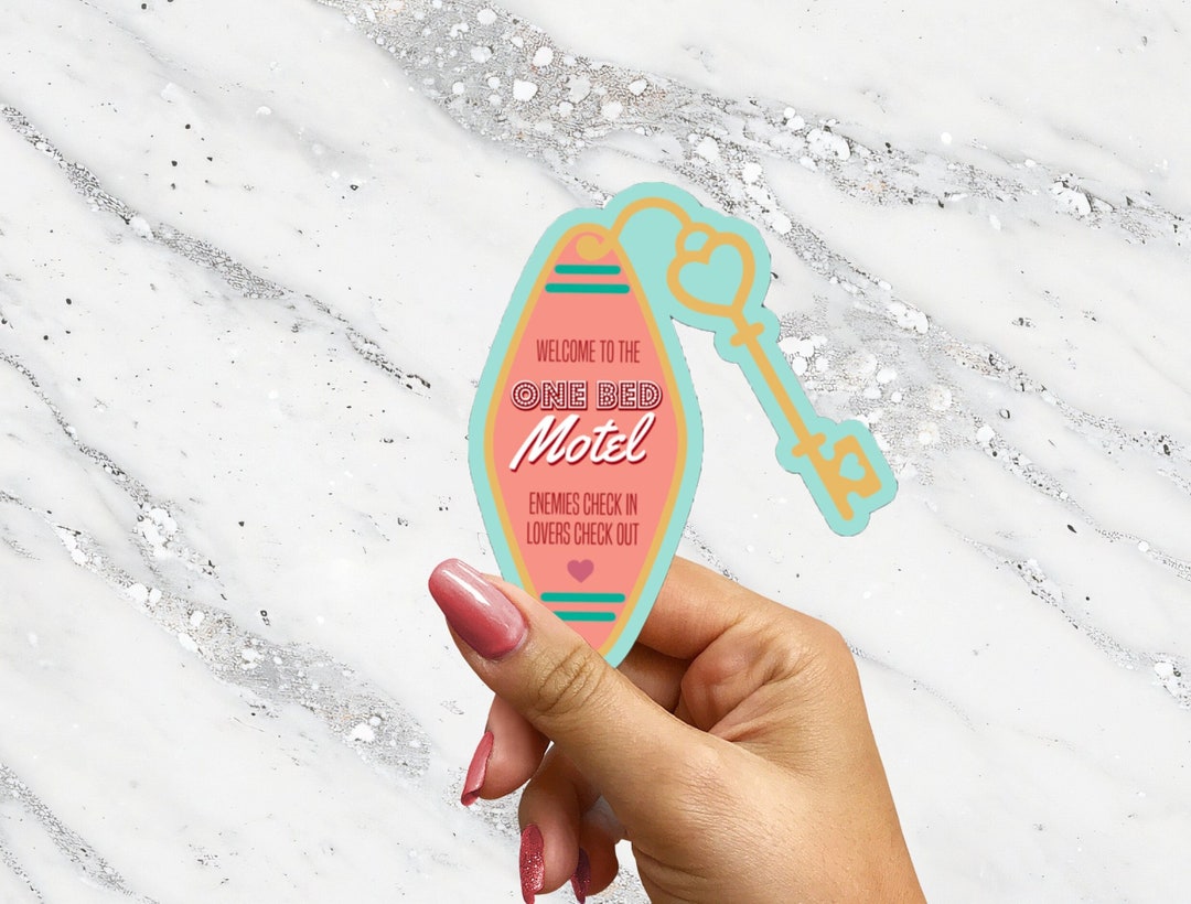 Motel Key One Bed Romance Smut Reader Sticker Enemies to Lovers Spicy ...
