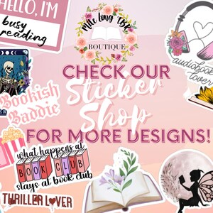 Reader Starburst Sticker Reading is Magic Bookish Sticker for ...