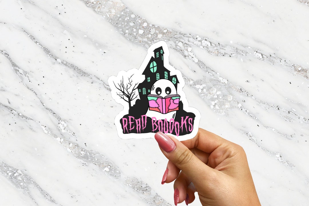Read Booooks Spooky Sticker for Readers Bookish Fall Halloween Sticker ...