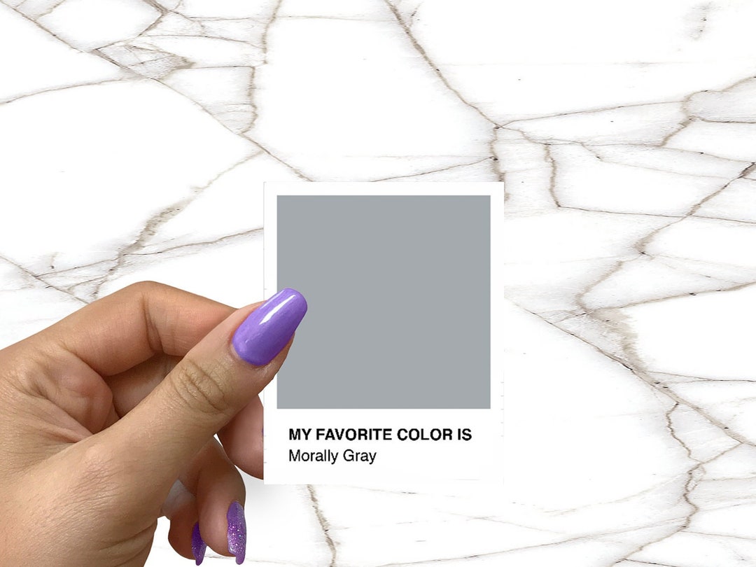 Morally Gray is My Favorite Color Bookish Sticker for Reader Fantasy ...