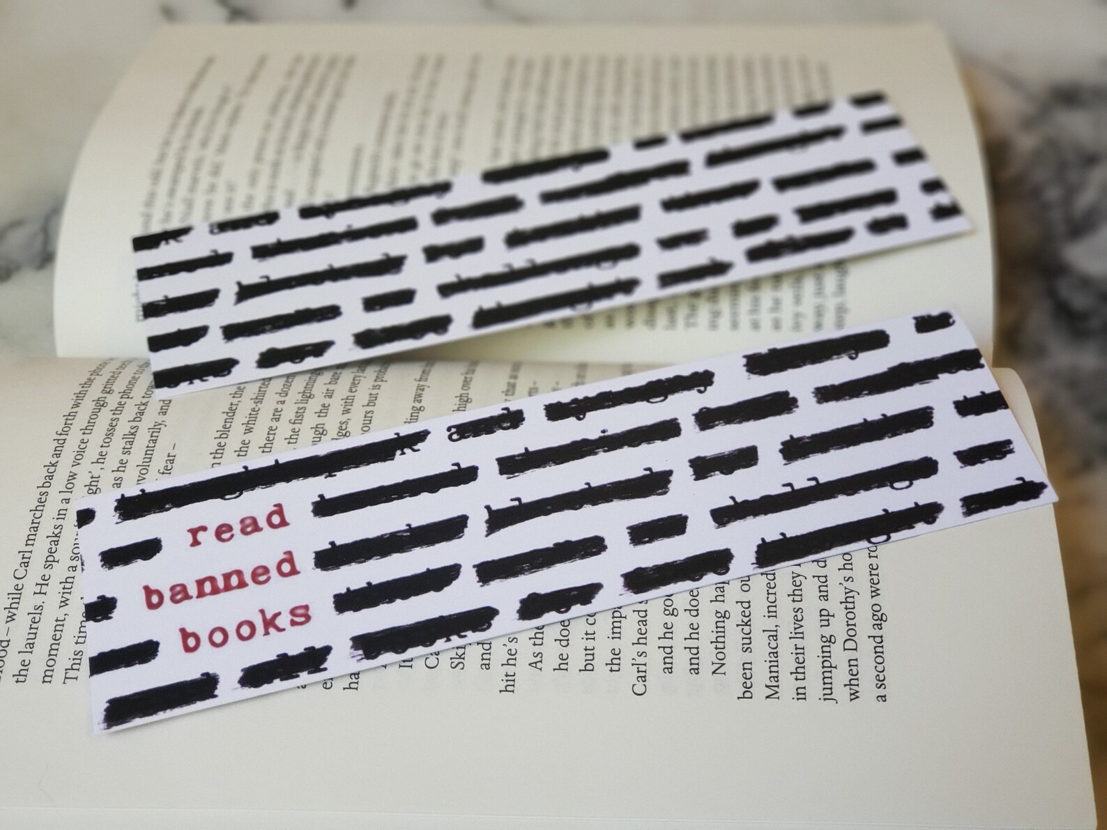 Read Banned Books Bookmark Anti Censorship Librarian Gift for - Etsy