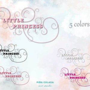 Little Princess Sign- Princess Girl Clipart, Baby Girl, PNG - Etsy
