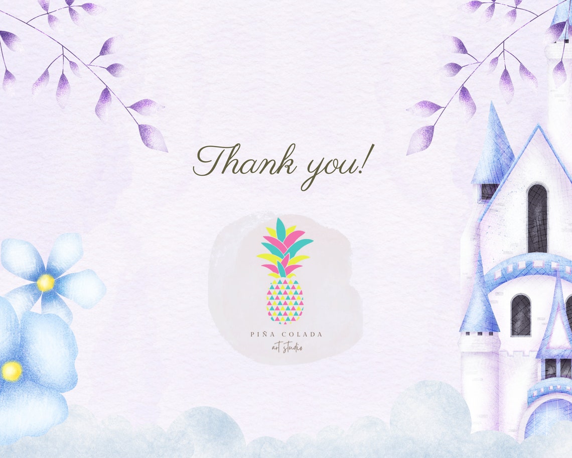 Fairytale Castles Princess Castles Clipart, Baby Shower, Invitations ...