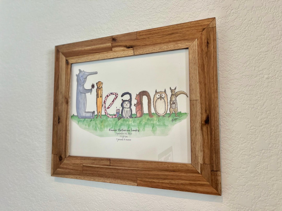 Personalized Custom Name Print; Name Art; Baby Gift; Letter Art ...