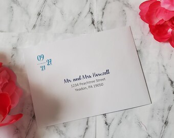 Printable Envelope Template *save the Date - Etsy