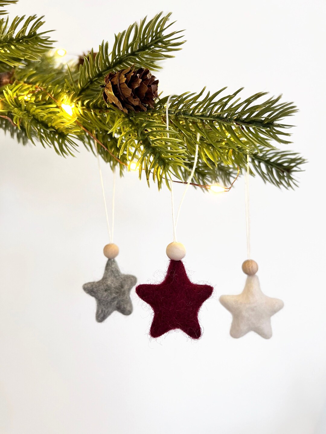Mini Felt Star Decorations Christmas Christmas Decorations Felt Stars ...