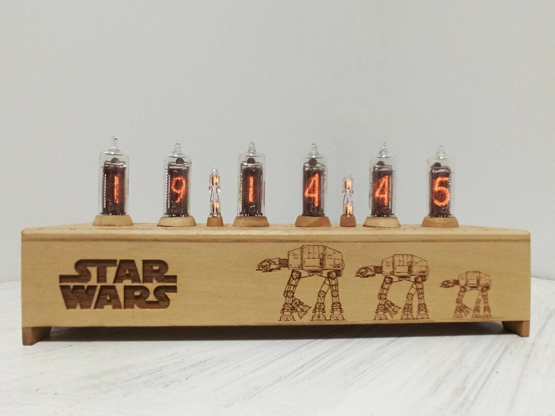 Fan-Kunst Nixie Clock In-16 Star Wars Limited Edition FAN-Kunst - Etsy ...