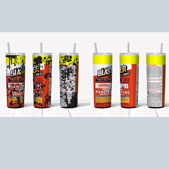 PB Blaster Label 20oz Tumbler Sublimation Design 20 oz skinny | Etsy
