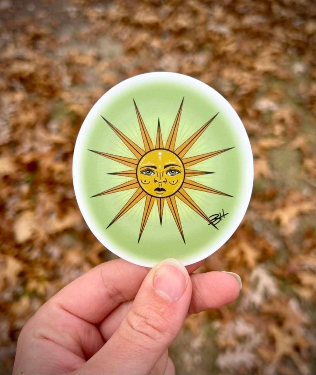 Original Art, Sun Sticker - Etsy