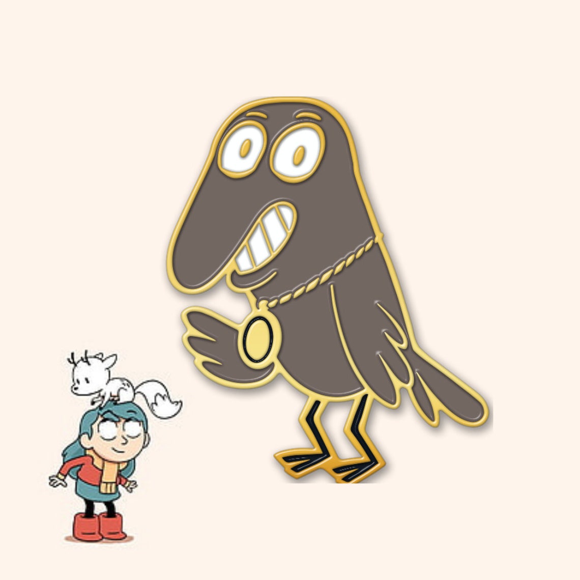 The Great Raven Hilda Netflix Emaille Pin Plus Random Hilda - Etsy.de