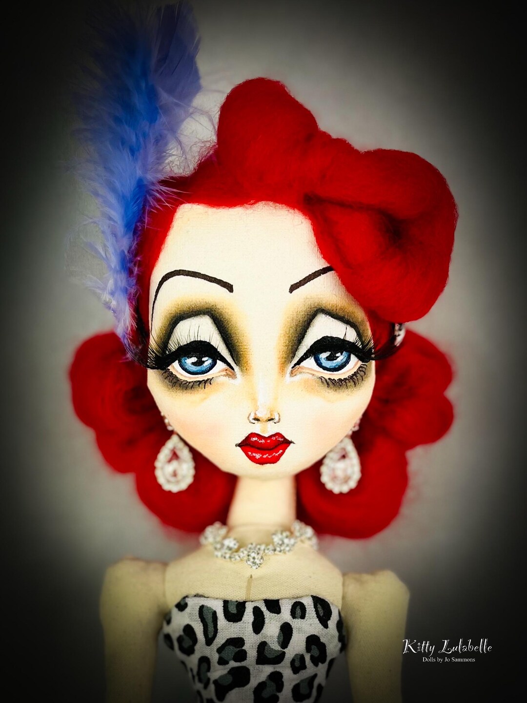 OOAK Pin up Art Doll: Handmade Vintage Style Soft Sculpture - Etsy