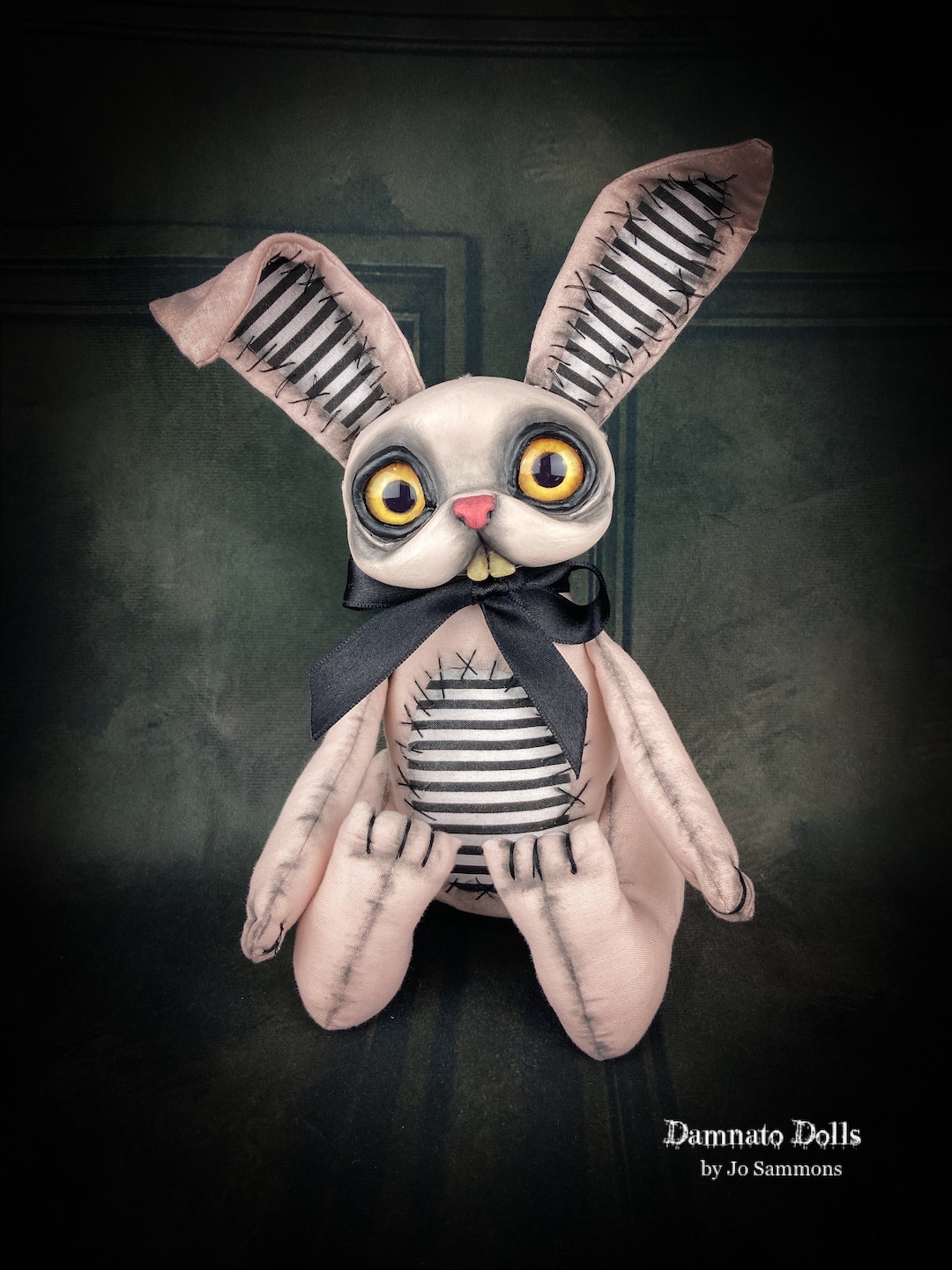 EMO BUNNY - Rabbit, Plush, Easter, Pastel Goth, Creepy Cute, Art Doll ...