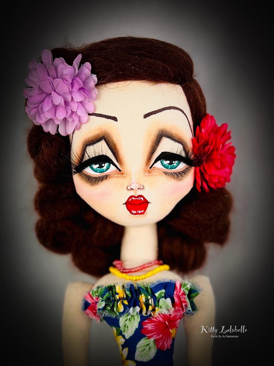 OOAK Pin up Art Doll: Handmade Vintage Style Collectible - Etsy