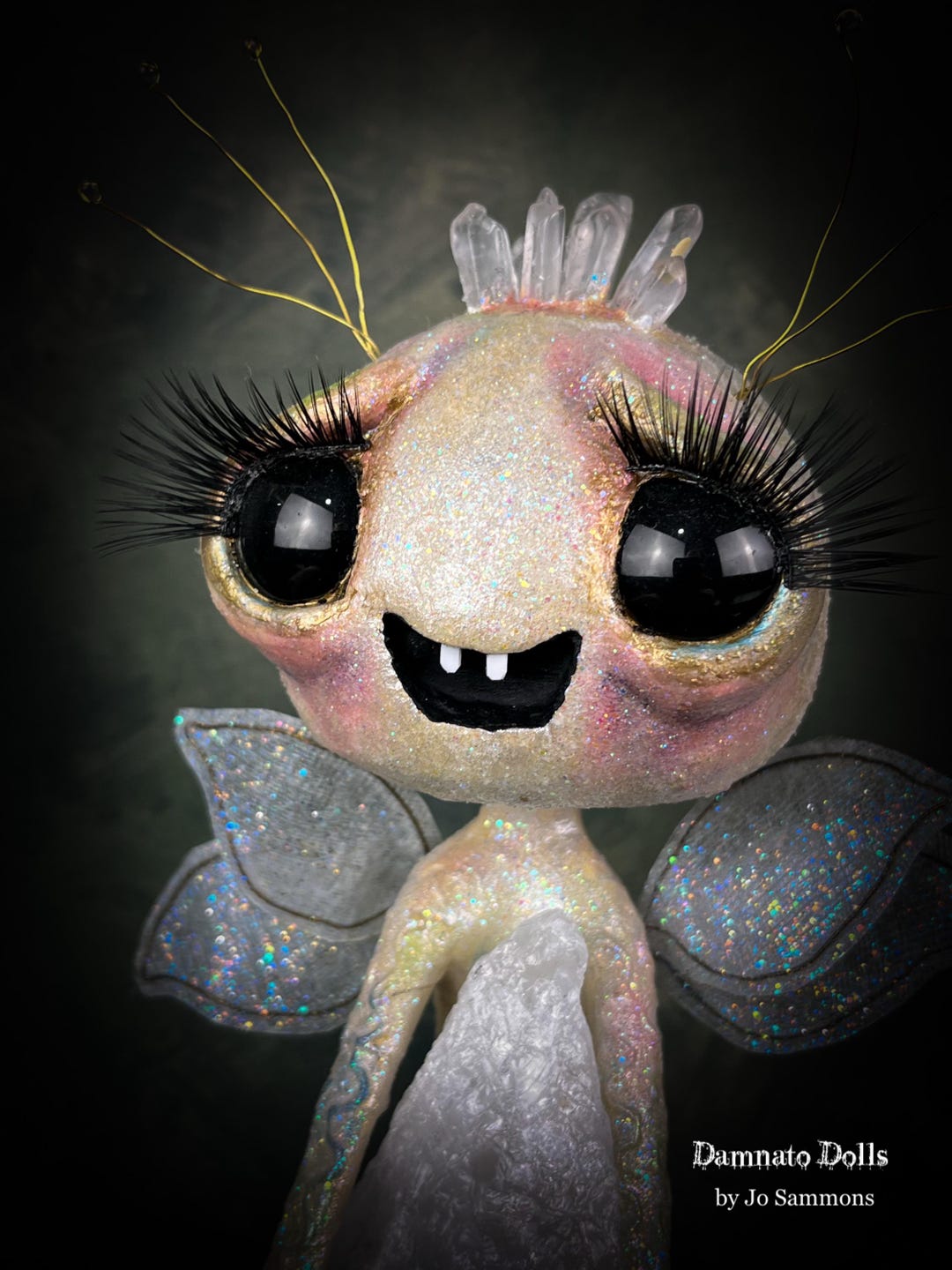 FAIRY CREATURE - OOAK Art Doll, Faeries, Fairytale, Figurine, Quartz ...